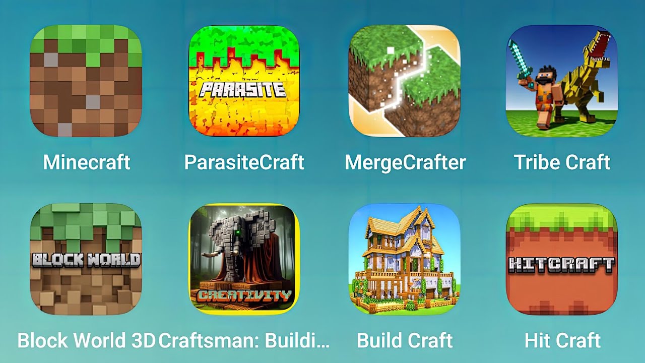 Minecraft, Parkaite Craft, MergeCrafter, Tribe Craft, Block World 3D ...