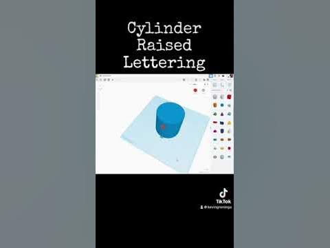 TinkerCAD Tips! Cylinder Raised Lettering. #tinkercad #caddesign #3dprintable #3dprinting - YouTube