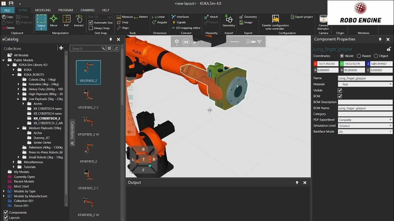 KUKA SIM 4.0 - 1 Dodanie robota i prawidłowy montaż chwytaka - YouTube