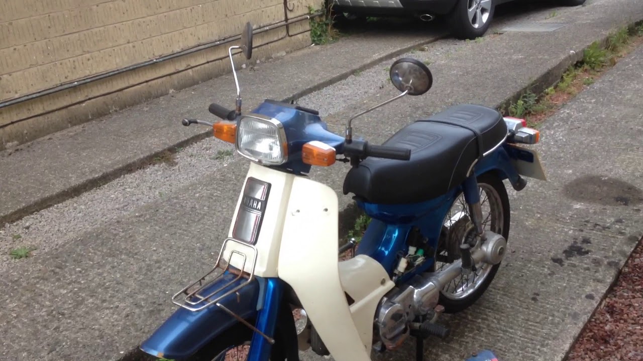 Yamaha T80 Townmate running Pit Bike 12v Ignition - YouTube