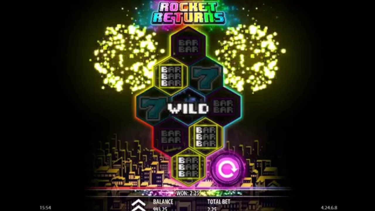 Bally Tech Rocket Returns Video Slot - Wild Symbol Feature - YouTube