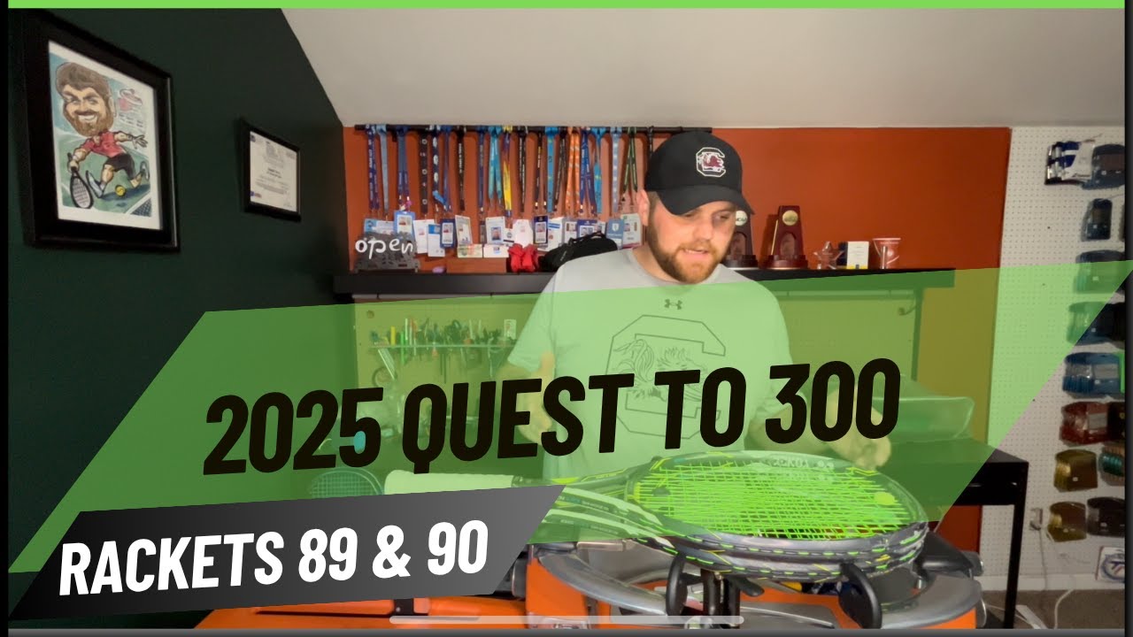 2025 Quest to 300: Rackets 89 & 90 | Yonex Ezone | Solinco HyperG soft - YouTube