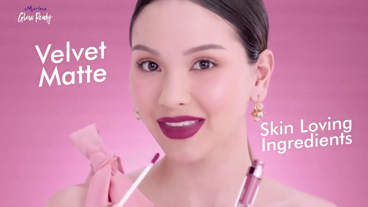 Marina - Marina Glow Ready Velvet Matte Lip Cream Siapkan Cantik ...