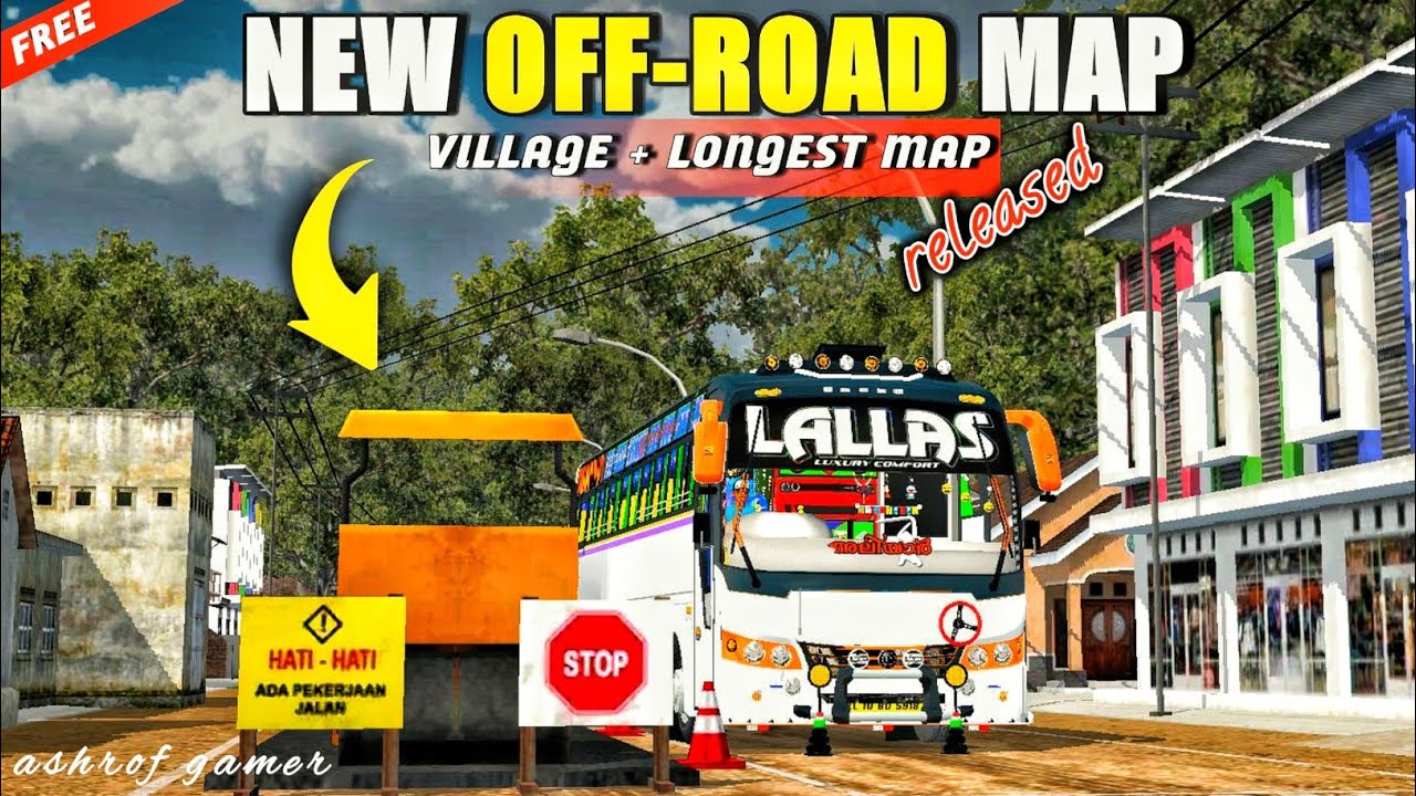 NEW OFF-ROAD MAP MOD BUSSID🤩VILLAGE MAP | MOD MAP BUSSID #bussidmod - YouTube