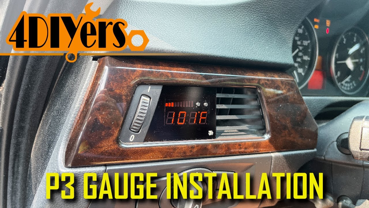 How to Install a P3 Gauge in a BMW 3 Series - YouTube