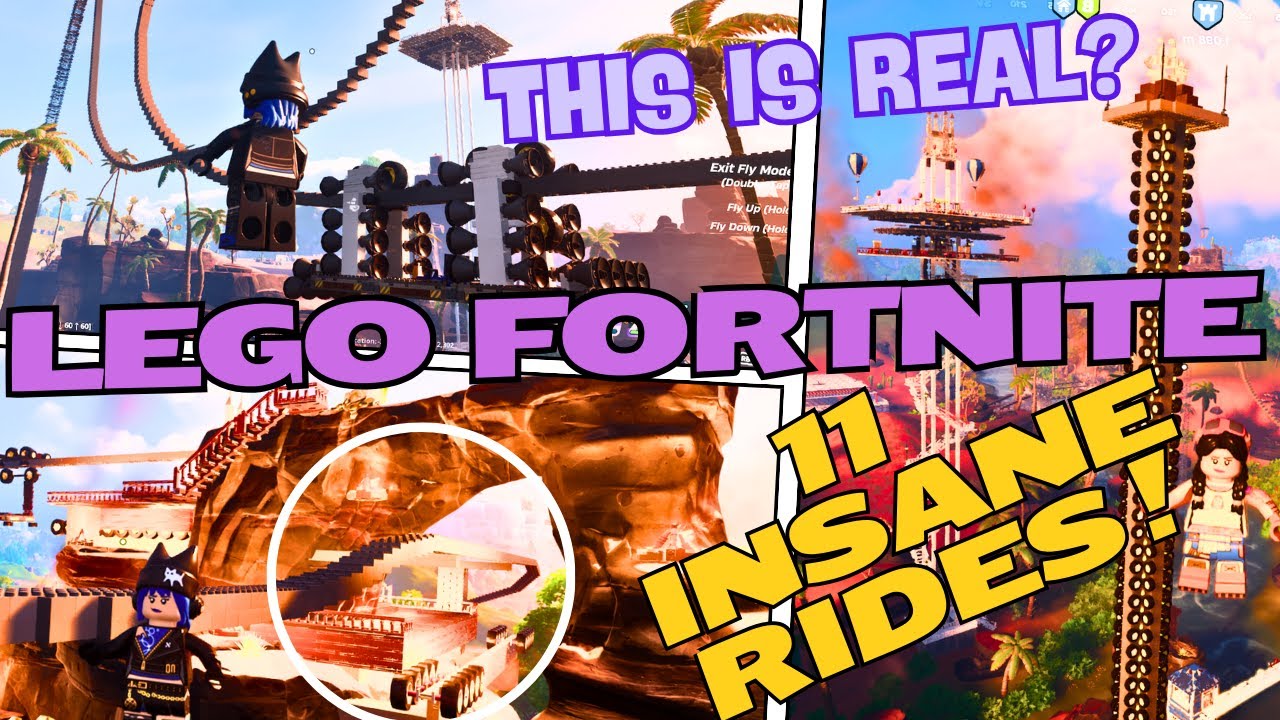 Best Lego Fortnite Amusement Park Full Tour: Lego Fortnite Colab - Must ...