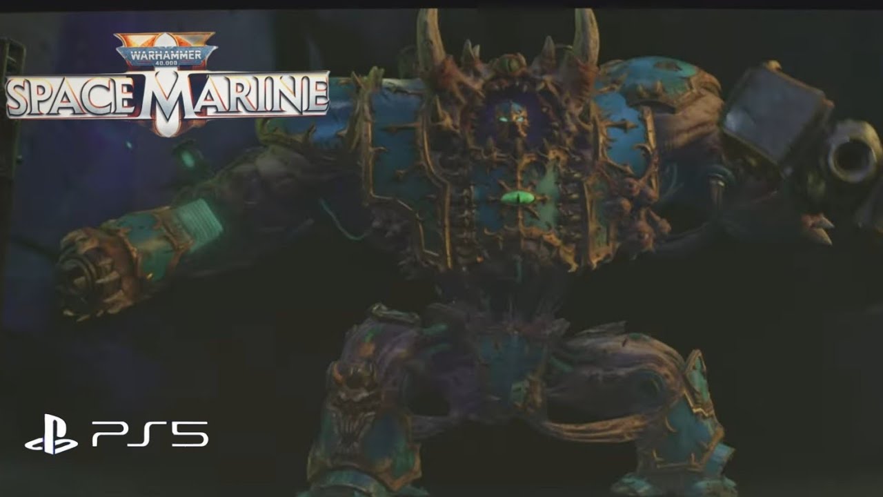 TITUS Fights The Big Hellbrute WARHAMER 40K Space Marine 2 PS5 ...