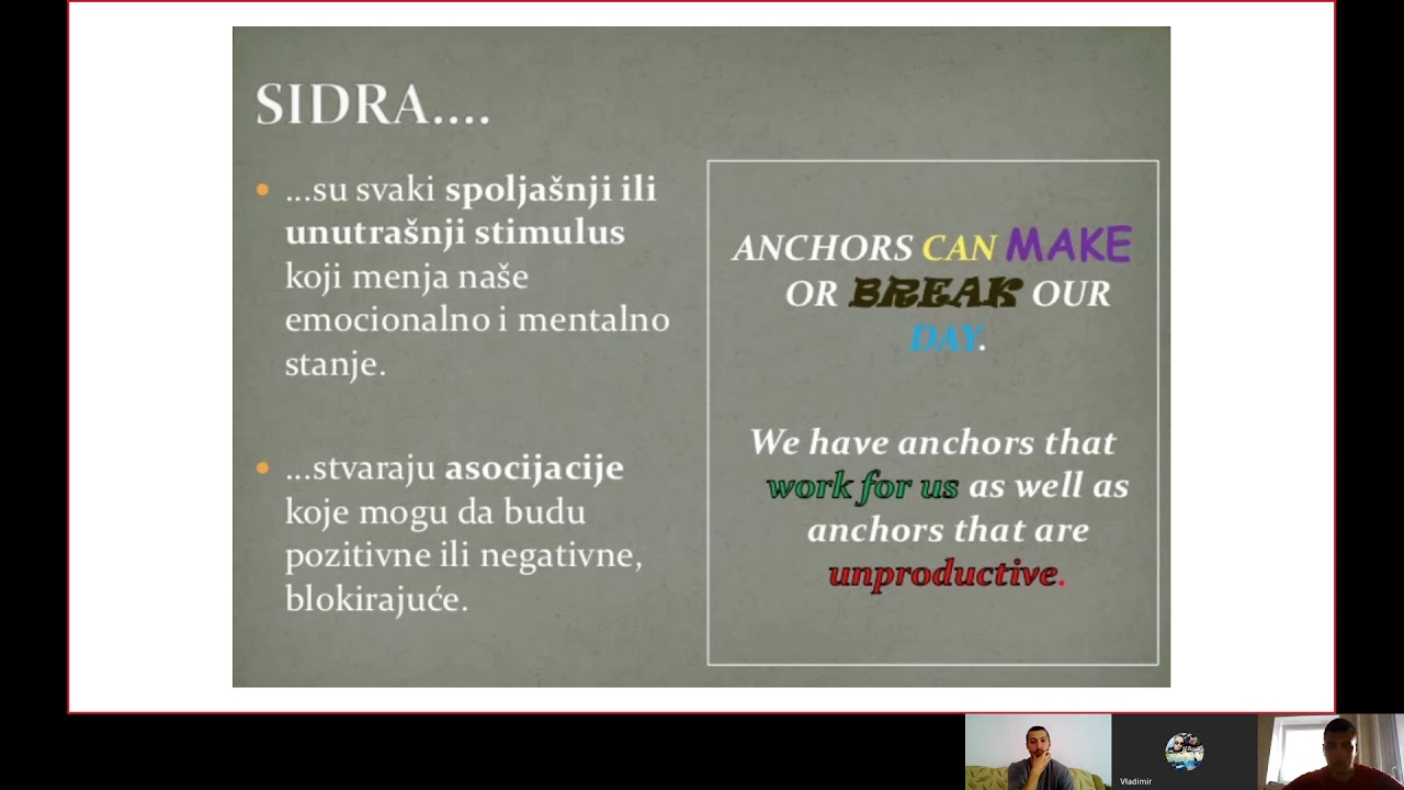 Jovan Milic Nlp Prakticioner Diplomski Rad Sidrenje Prezentacija - YouTube