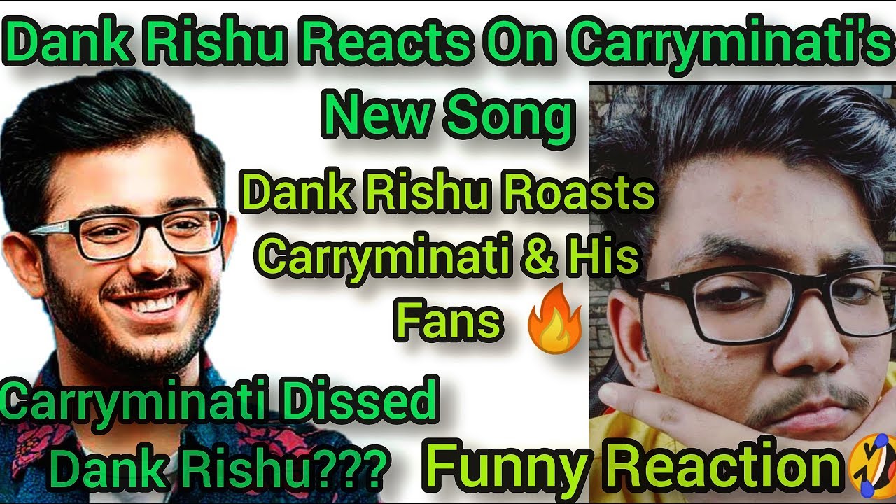 Dank Rishu Roasts Carryminati & Fans Funny😂 | Dank Rishu Reaction on ...