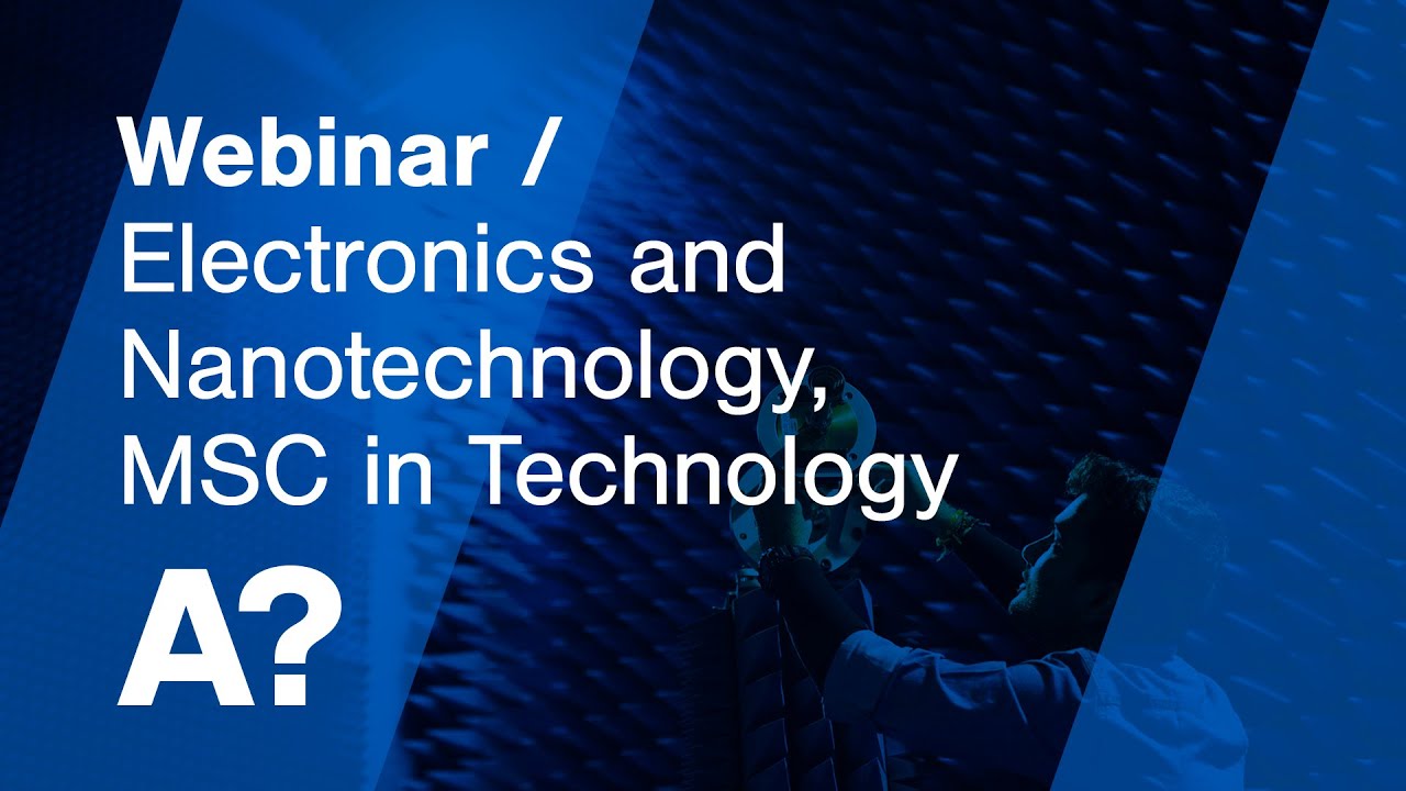 Webinar | Electronics and Nanotechnology - YouTube