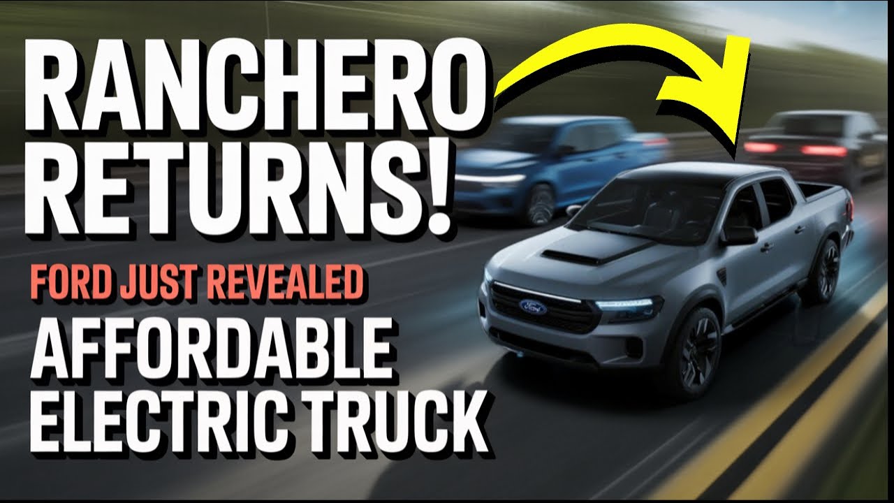 The Ranchero Returns! Ford Just Revealed Its Affordable Electric Truck ...