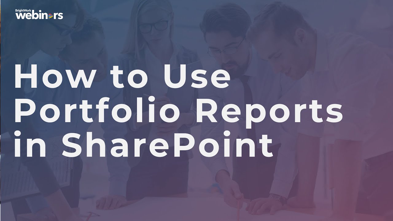 How to Use Portfolio Reports in SharePoint - YouTube