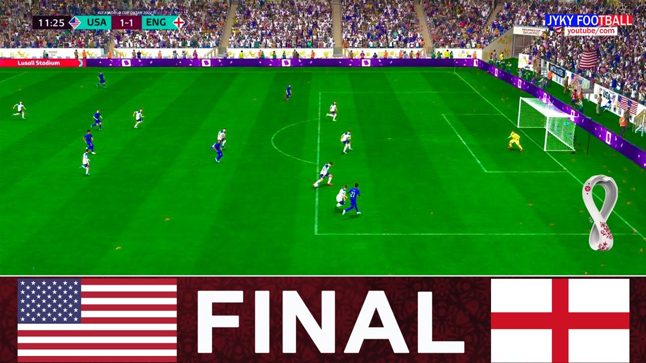 FIFA 23 - USA vs ENGLAND FINAL - FIFA World Cup 2022 Qatar - Full Match ...