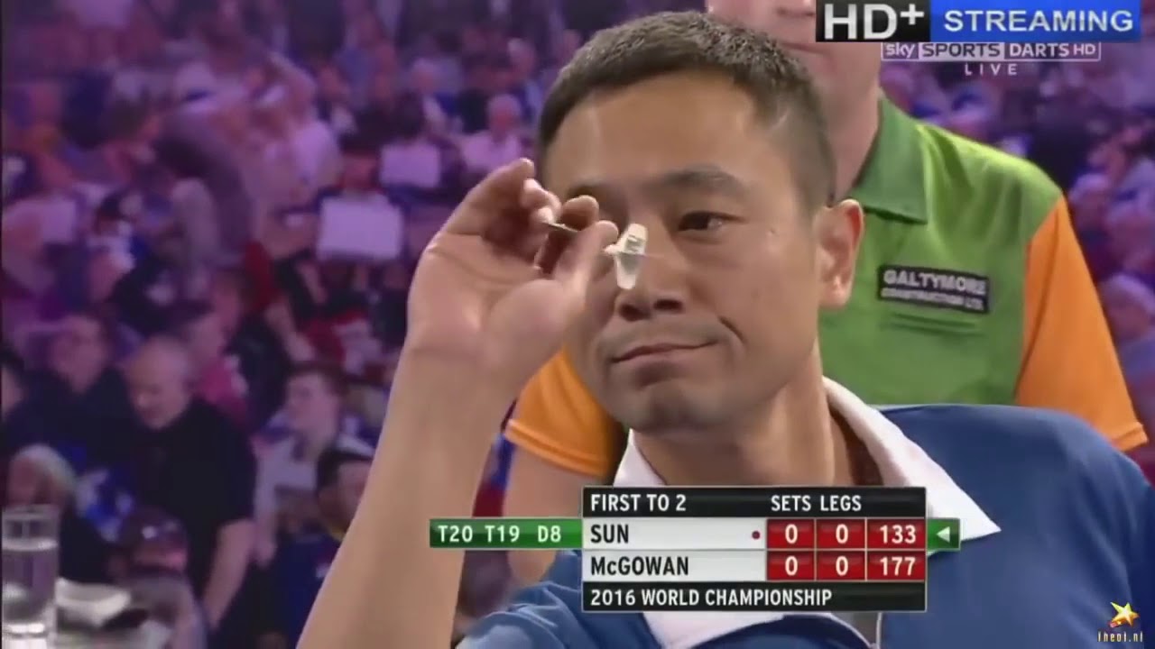 10 Funny Darts Moments on the big stage - YouTube