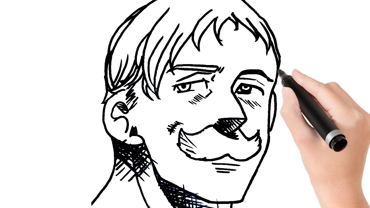 Como dibujar a Escanor - NANATSU NO TAIZAI - How to Draw Escanor - YouTube