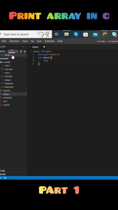 Array In C Part 1 Development Trendingshorts Coding Code Ctutorials Short Shorts