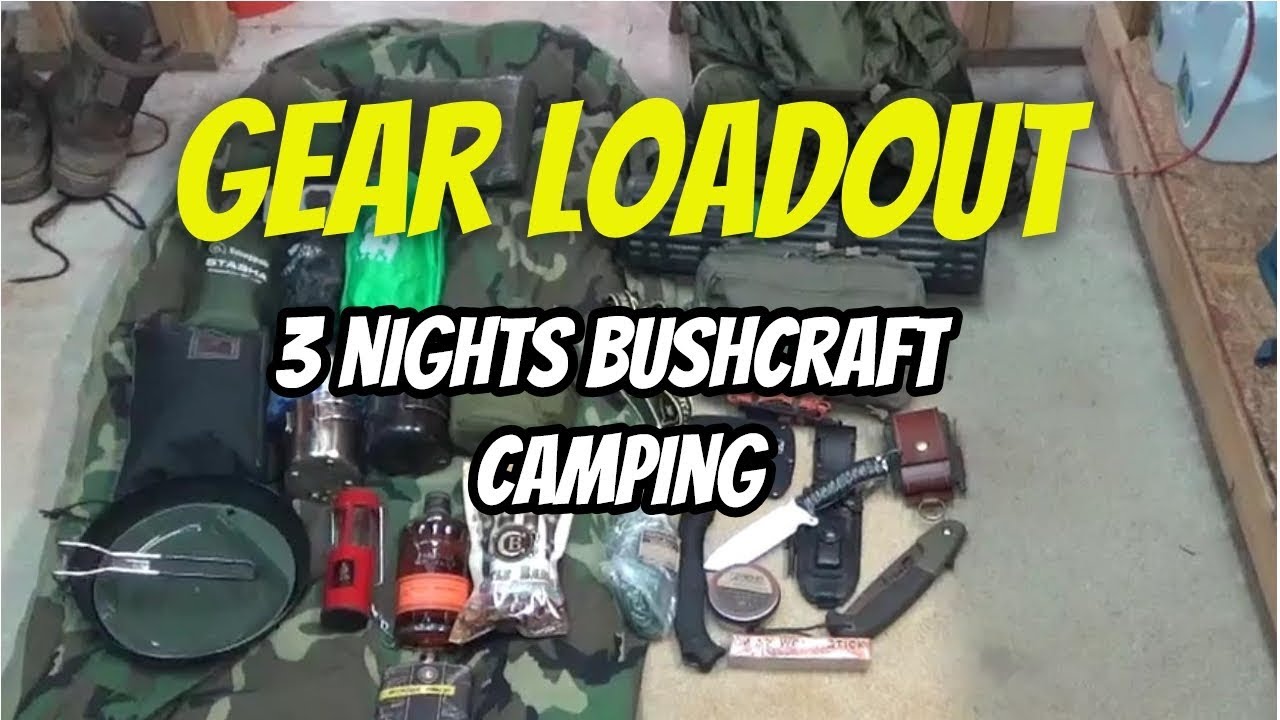 GEAR LOADOUT - BUSHCRAFT CAMPING - YouTube