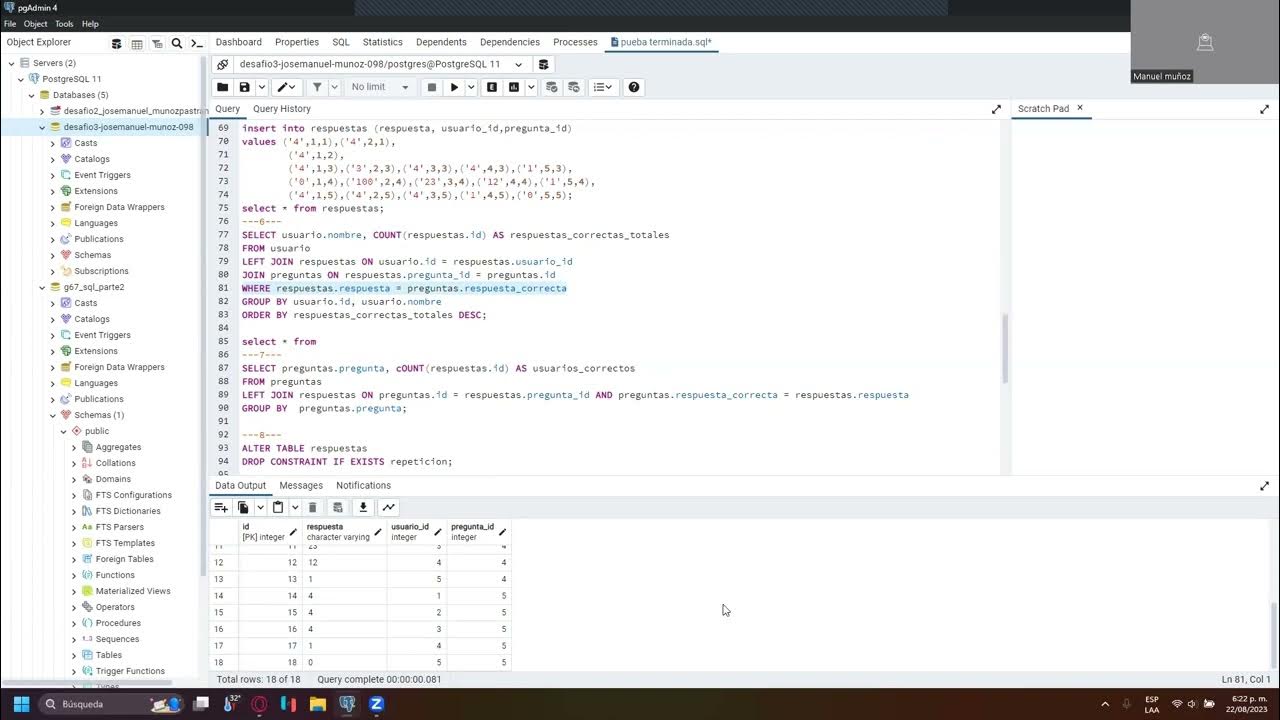 prueba SQL desafio latam - YouTube