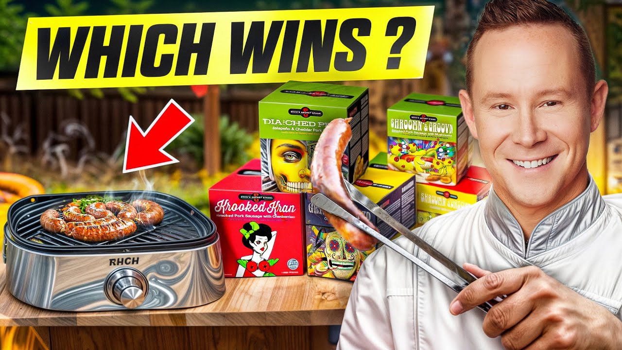 The Ultimate Sausage Grilling Taste Test | Chorizo vs. Jalapeño Cheddar ...