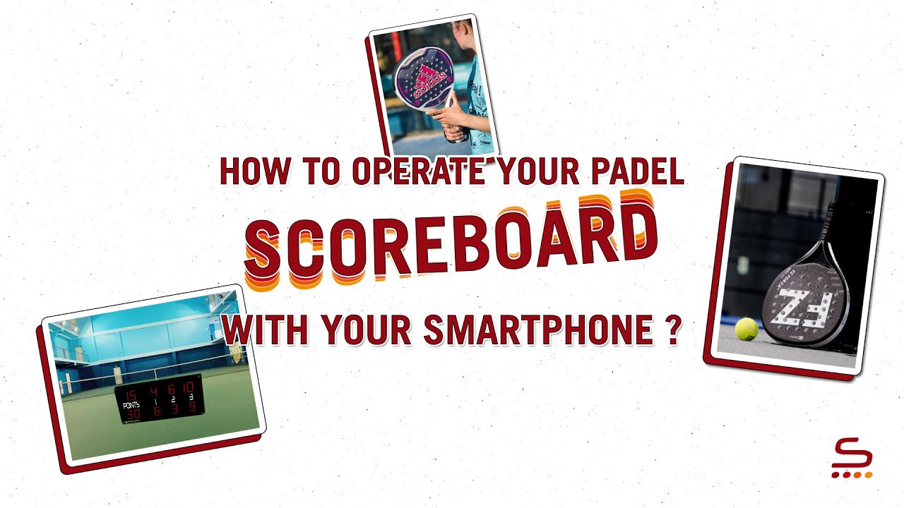 How to operate your Padel scoreboard with your smartphone ? - YouTube