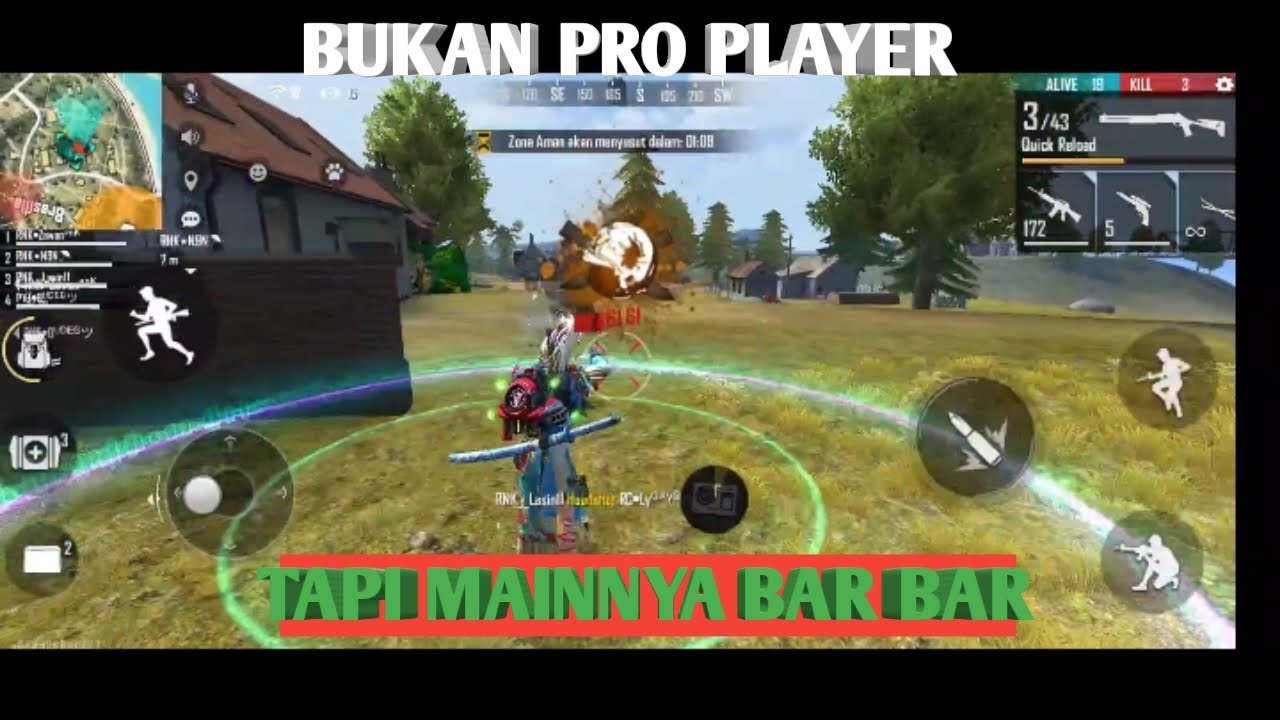 PLAYER BAR BAR FREE FIRE BATTLEGROUND - YouTube