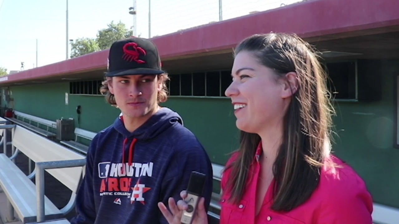 Houston Astros Pitching Prospect Forrest Whitley Interview at Arizona ...