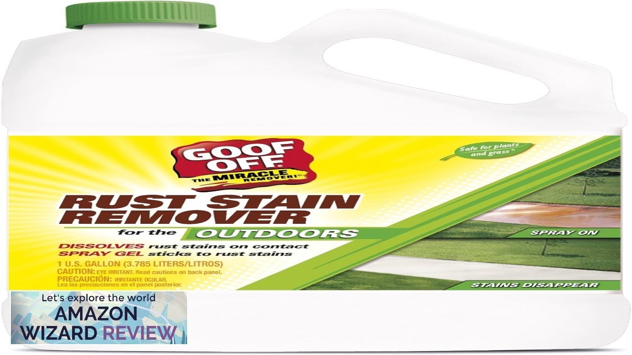 GSX00101 Goof Off Rust Stain Remover 1 Gallon Review - YouTube