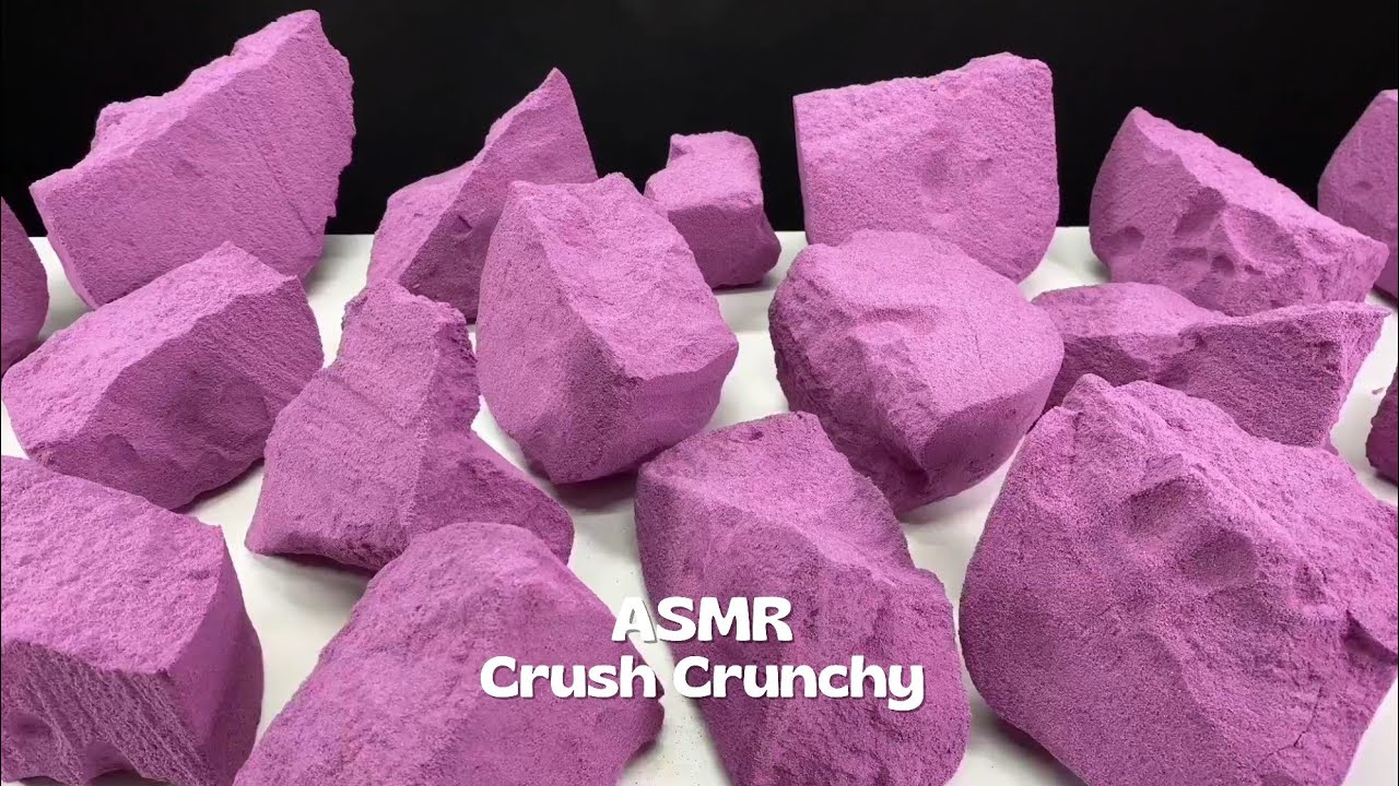 ASMR Baking Soda Crunchy Rocks Crush #asmrcrushcrunchy - YouTube