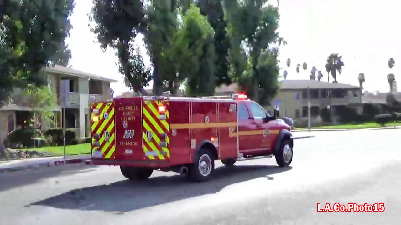 LACoFD Squad 183 Responding - YouTube