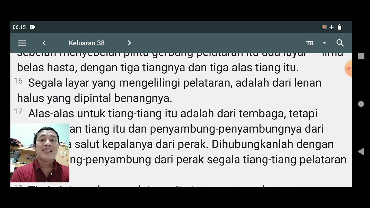 Belajar Membaca Alkitab Keluaran 38 - YouTube