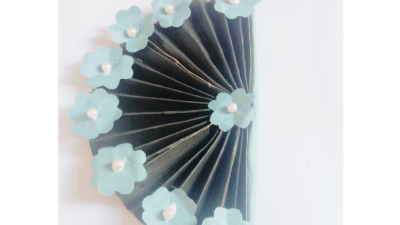 Diy - Homemade paper Hand fan / best out of waste / kids craft idea ...