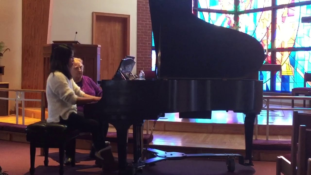 Rachel playing piano for 2020 recital - YouTube