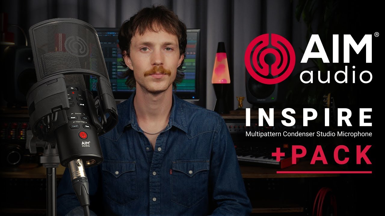 Aim Audio - INSPIRE + PACK - Multipattern Studio Condenser Microphone ...