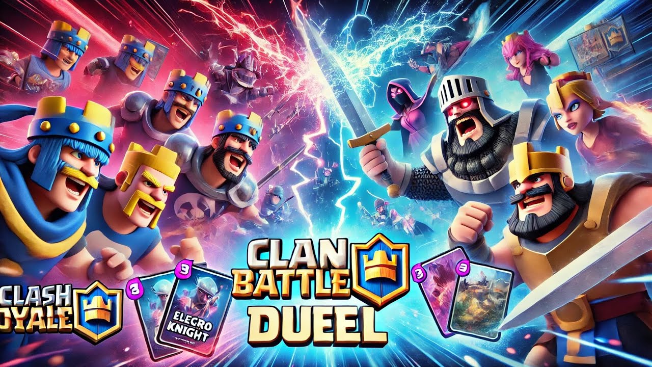 Clash Royale Clan Battle Duel Showdown! ⚔️ Intense 1v1 Action ...