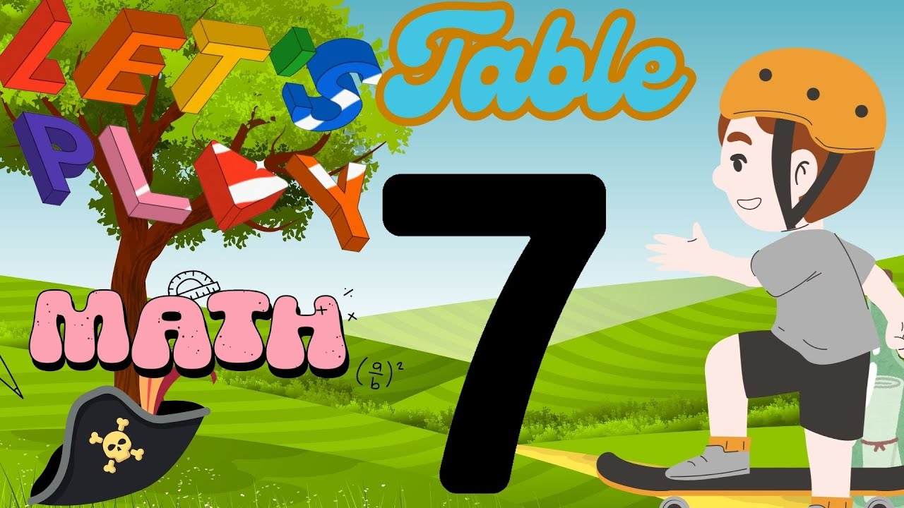 Table of Seven(7) #tablesong #maths #yashvitoon_rhymes - YouTube