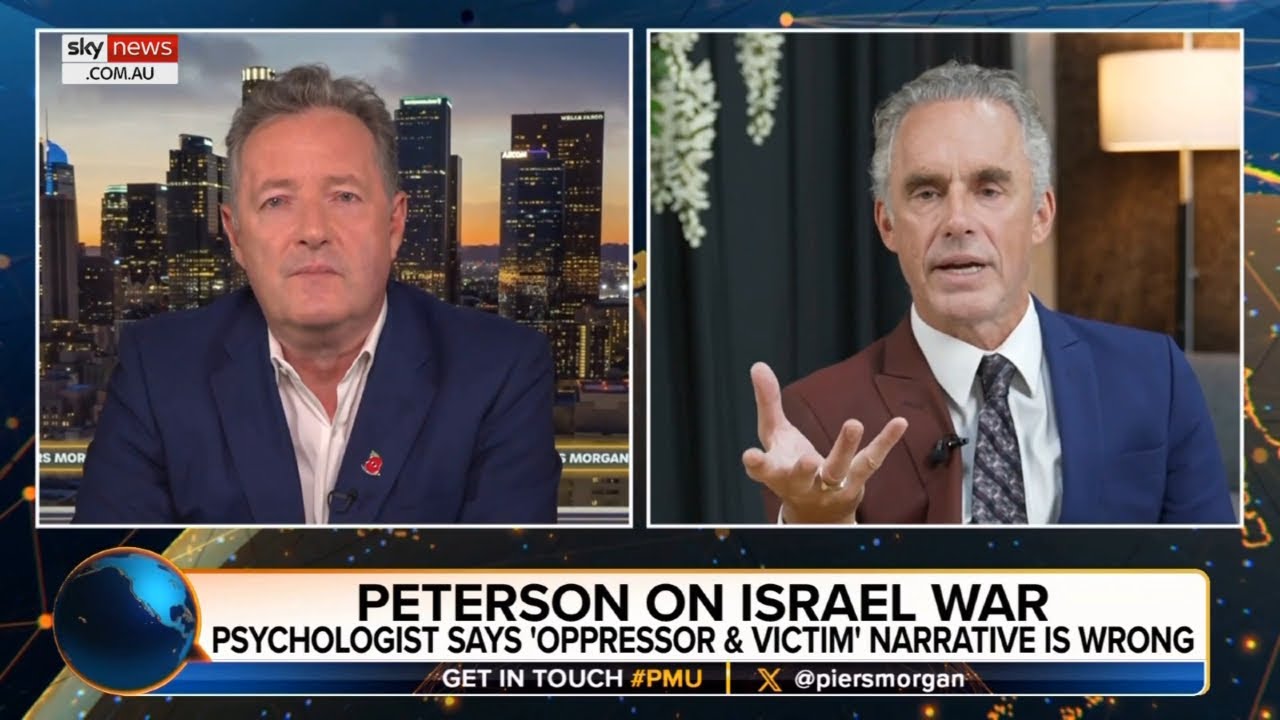 FULL INTERVIEW: Dr Jordan Peterson and Piers Morgan break down Israel ...