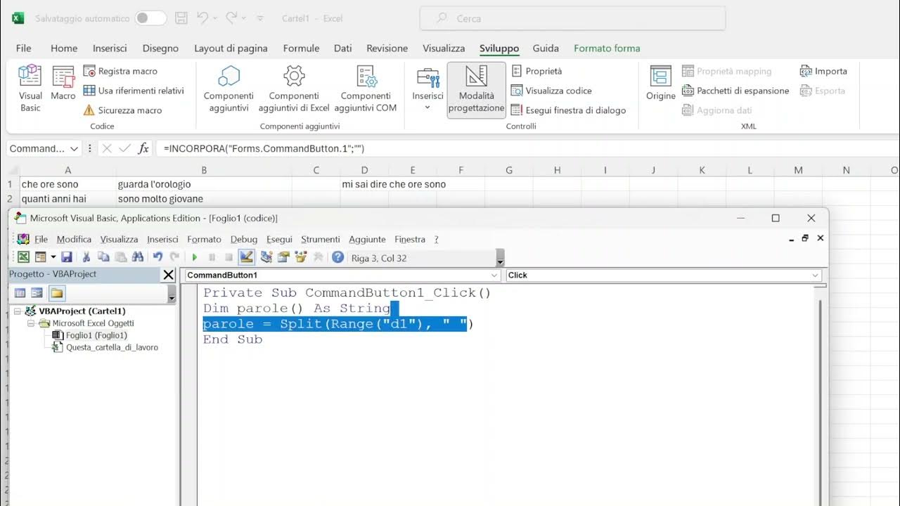 Finta intelligenza artificiale con Excel: video 1 di 2 - YouTube