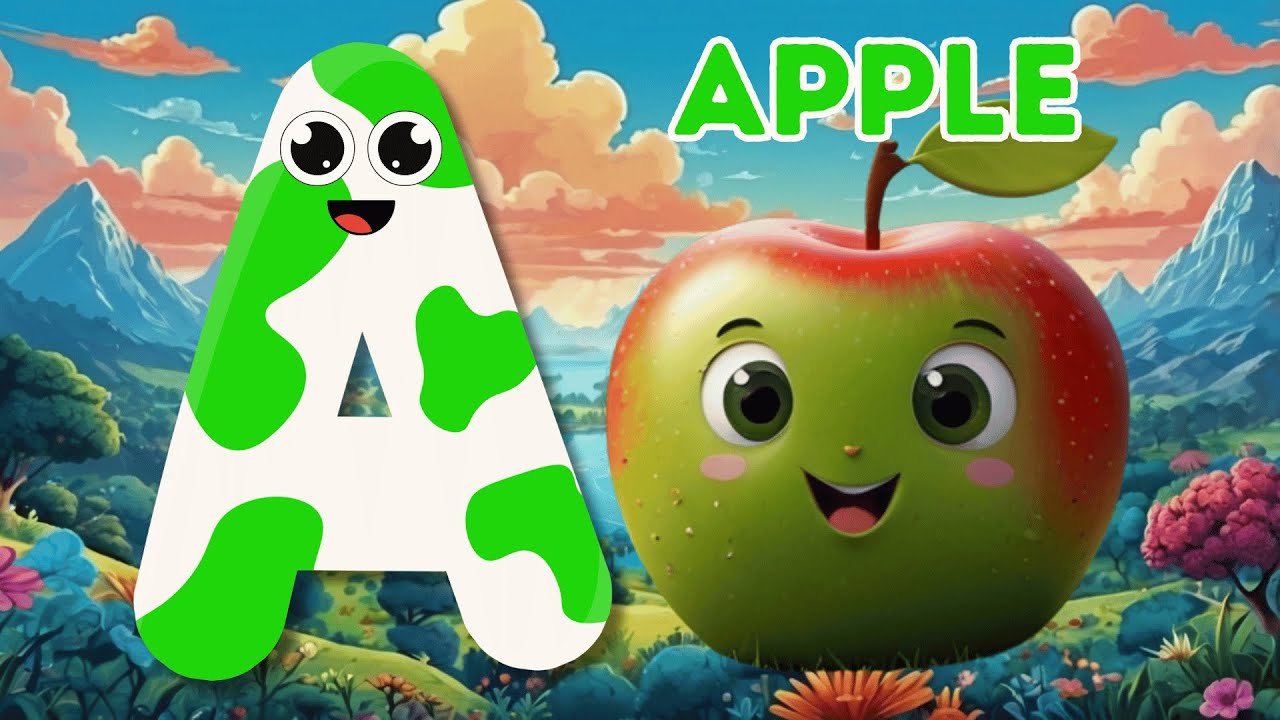 ABC Phonic Song - Toddler Learning Video Songs, A for Apple, Nursery ...