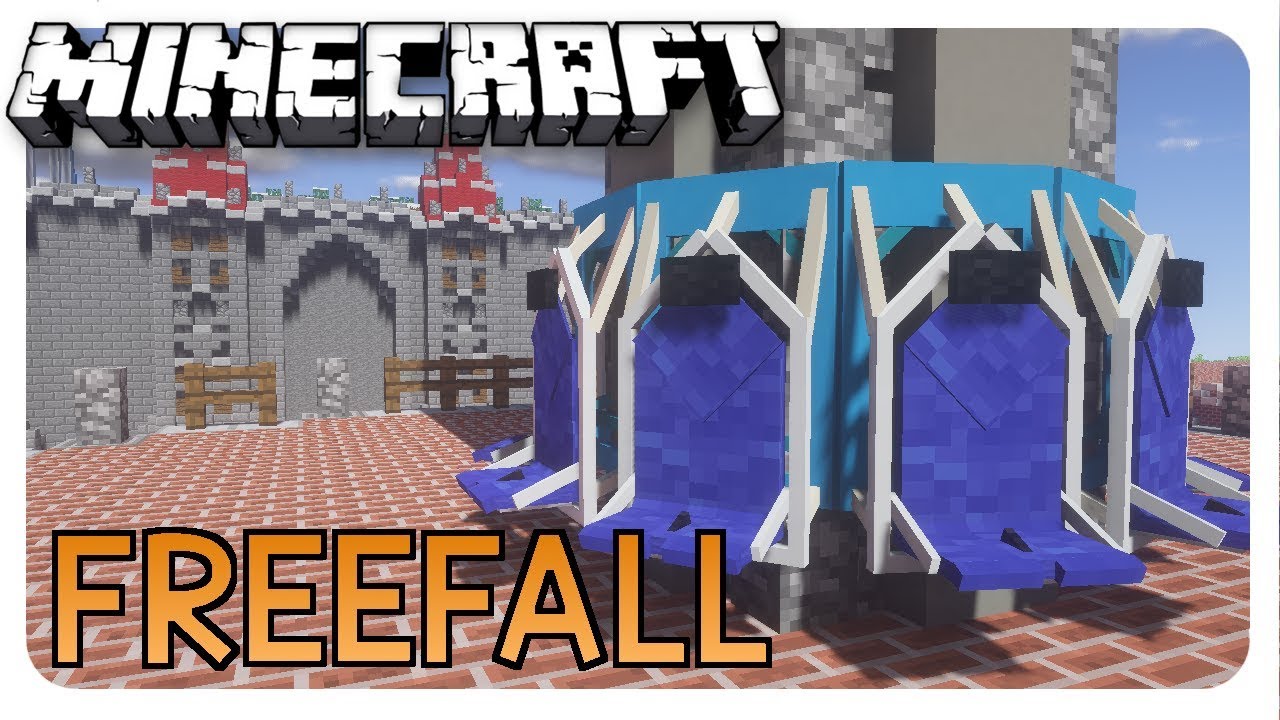 De FREEFALL TOREN WERKT!!! FREEFALL TOREN IN EEN MINECRAFT PRETPARK ...