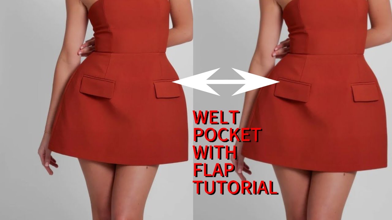 WELT POCKET WITH FLAP TUTORIAL - YouTube
