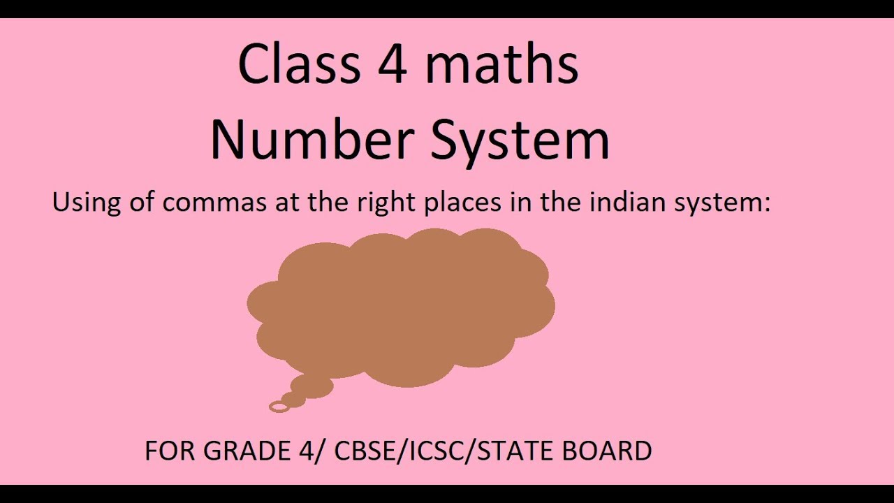 Class 4 3 Using Of Commas At The Right Places In The Indian System Class 4 3 Using Of Commas At The Right Places In The Indian System