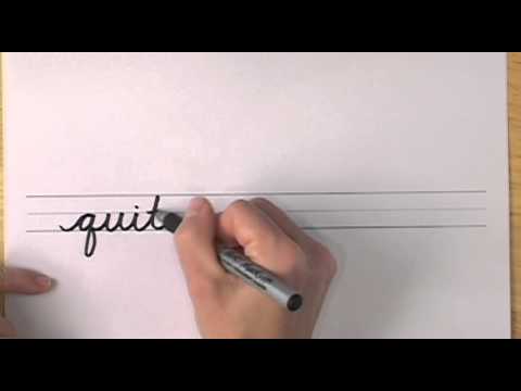 How To Write in Cursive // Lesson 18 // A complete Course // FREE ...