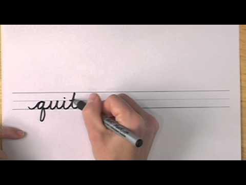 How To Write in Cursive // Lesson 18 // A complete Course // FREE ...