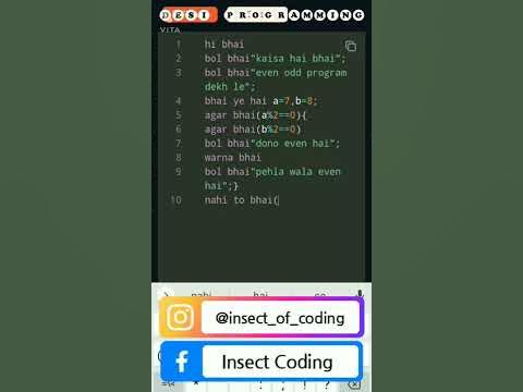 bhai lang programming language | bhai language coding | bhailang |#shorts - YouTube