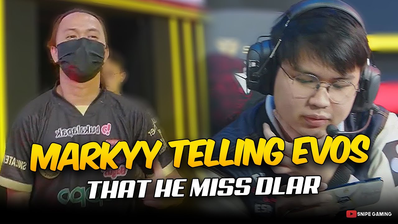 MARKYY TELLING EVOS LEGENDS "He Misses Dlar!" 😮😍 - YouTube