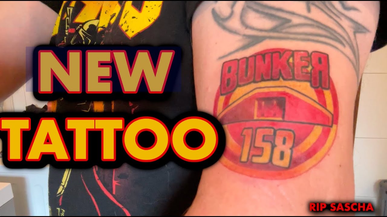 NEW TATTOO !!! BUNKER158 4ÄWA - YouTube
