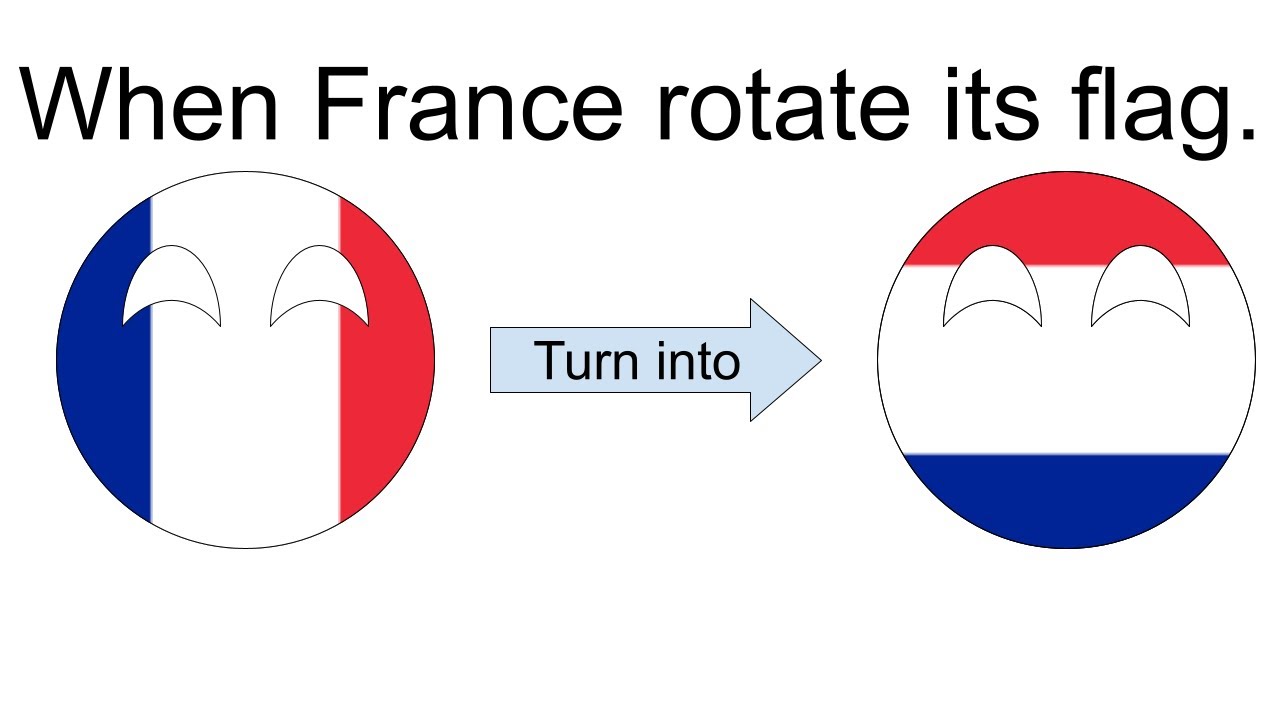 When France rotate its flag. - YouTube