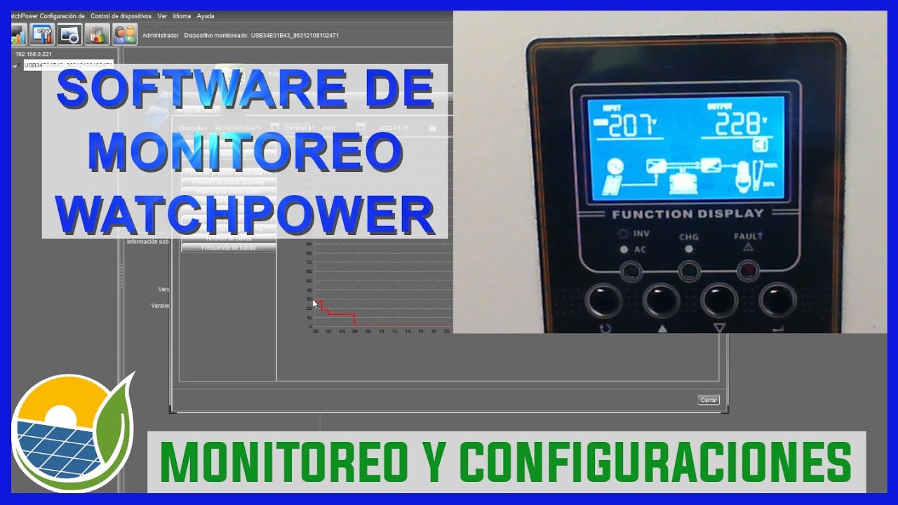 ⚙️ Software monitoreo y configuración de inversor solar WatchPower ...