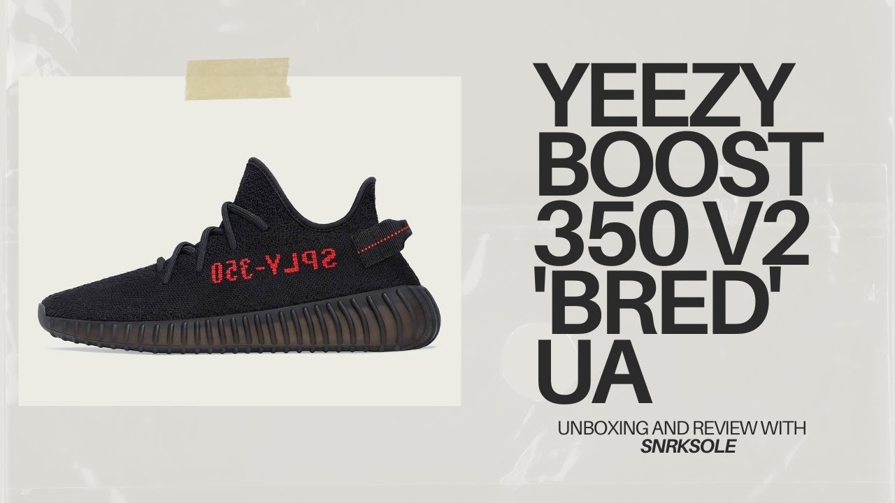 YEEZY BOOST 350 V2 'BRED' UA Unboxing | Topsportmarket - YouTube