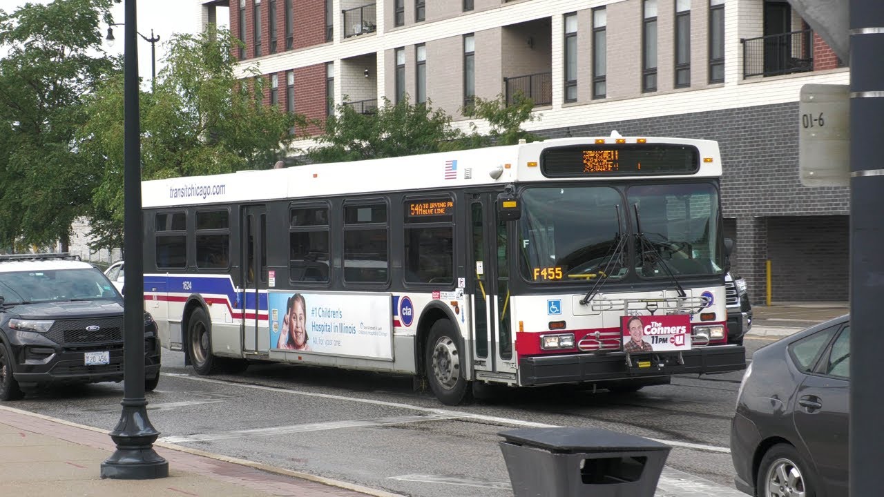 CTA Transit Bus - New Flyer D40LF Route 54A #1624 - YouTube